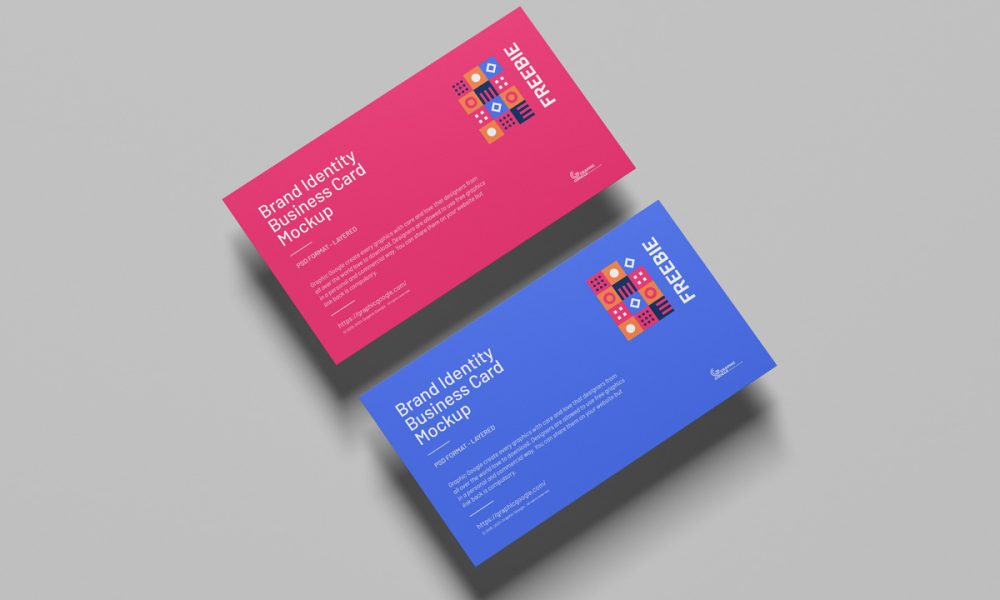 Free PSD Branding Business Card Mockup Design - Mockup Planet