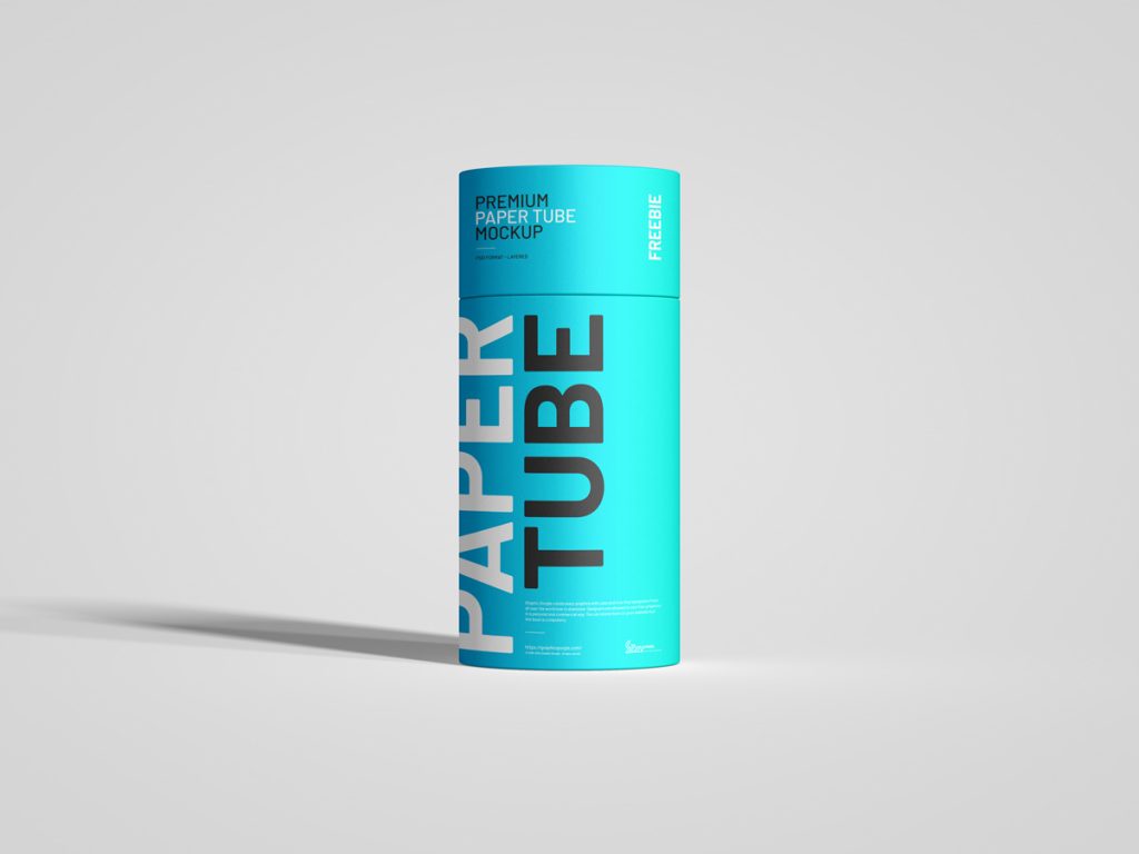 Free Branding Paper Tube Mockup Design - Mockup Planet