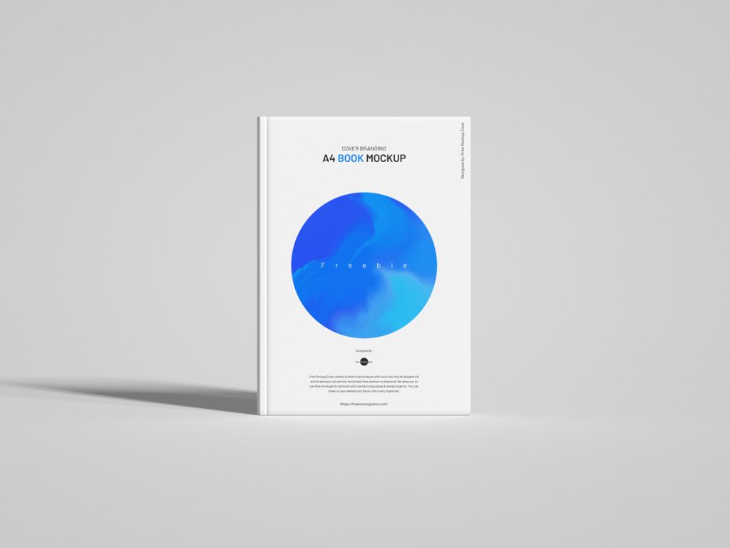 Free Elegant Stand Up Book Mockup Design - Mockup Planet