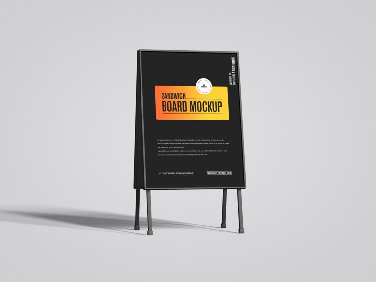 Free Premium Sandwich Board Mockup Design - Mockup Planet