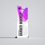 Free Dual Roll Up Banner Mockup Design - Mockup Planet