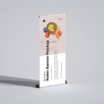 Free Dual Roll Up Banner Mockup Design - Mockup Planet